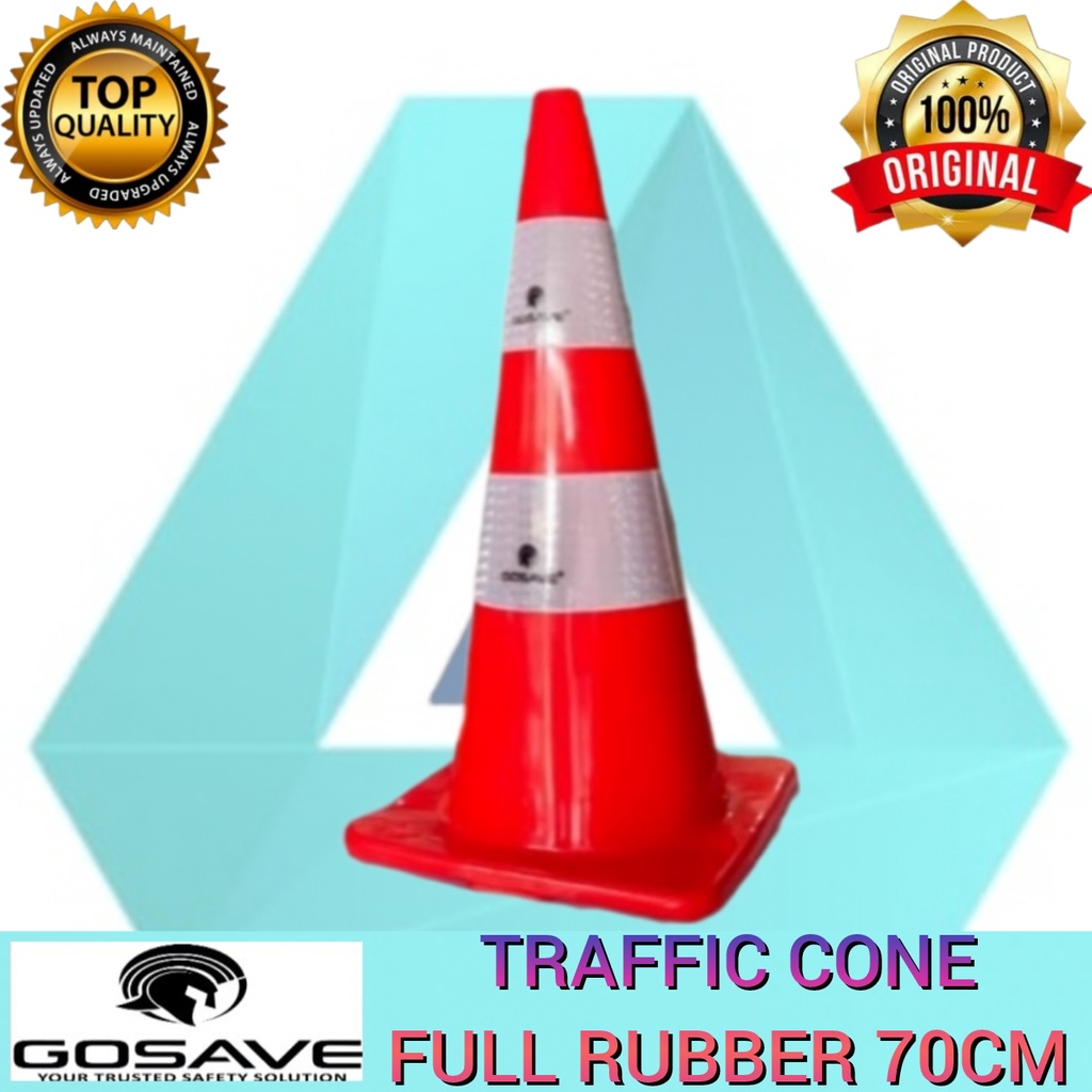 Jual Safety Traffic Cone / Kerucut Lalu Lintas Gosave 70Cm | Shopee Indonesia