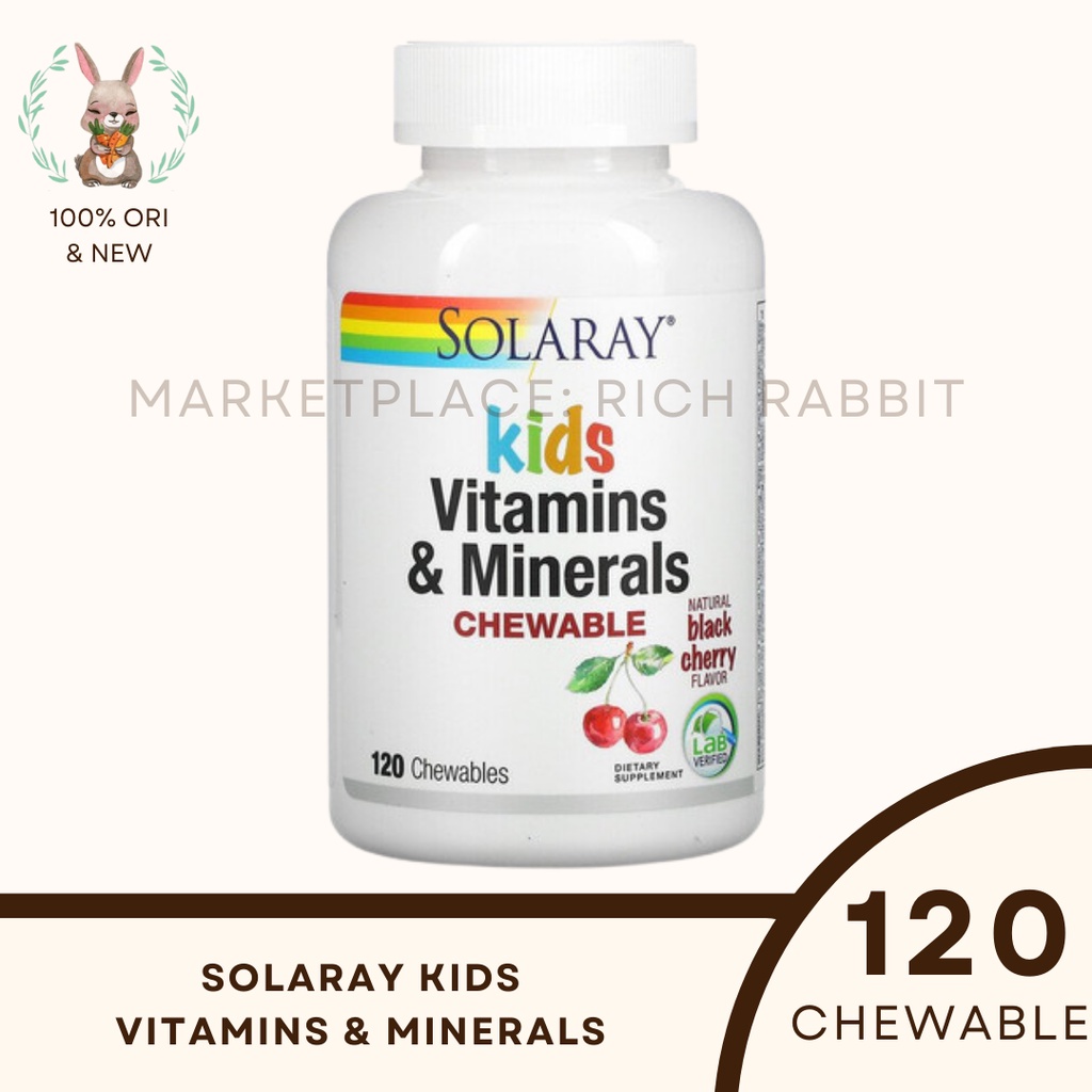 Jual Solaray Kids Vitamins Minerals Multi Vitamin Anak Immune Imunitas ...
