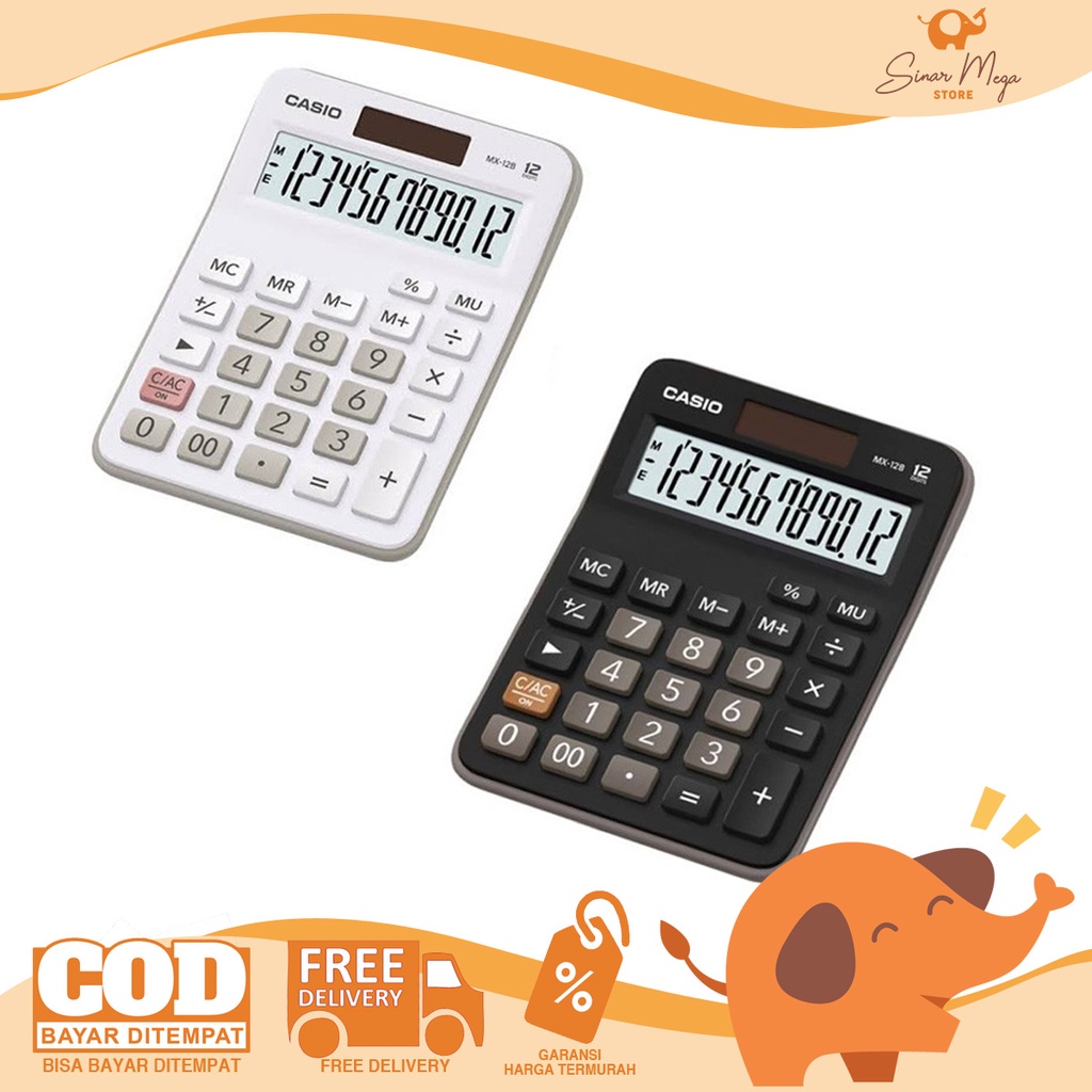 Jual Casio Calculator Desktop / Kalkulator Meja Kantor Office MX 12B ...