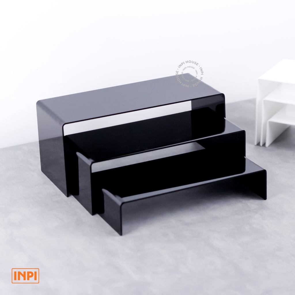 Jual Display Rak Susun Pajang Produk Rak Tangga Akrilik (isi 3 pcs ...