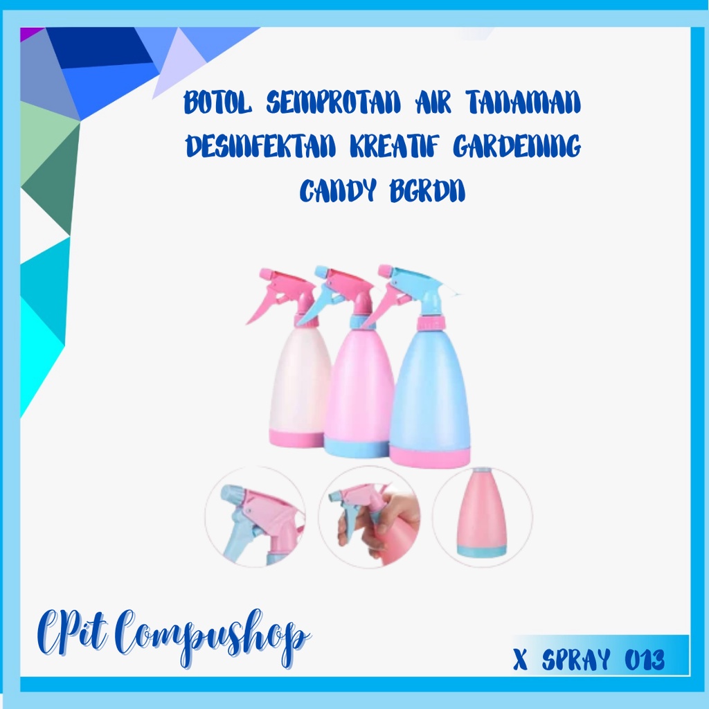 Jual BOTOL SEMPROTAN AIR TANAMAN DESINFEKTAN KREATIF GARDENING CANDY ...