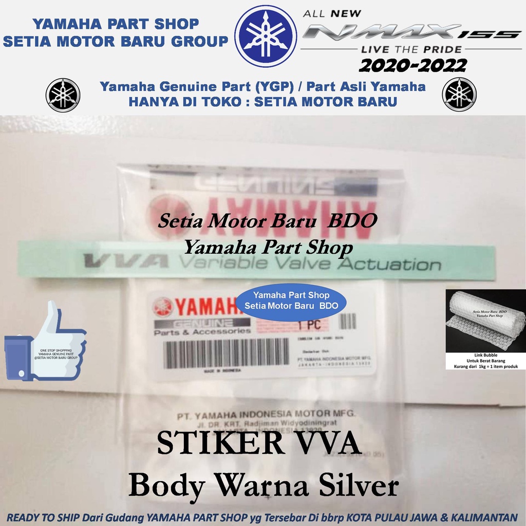 Jual Stiker Logo VVA Variable Valve Actuation Body Warna Silver All New ...