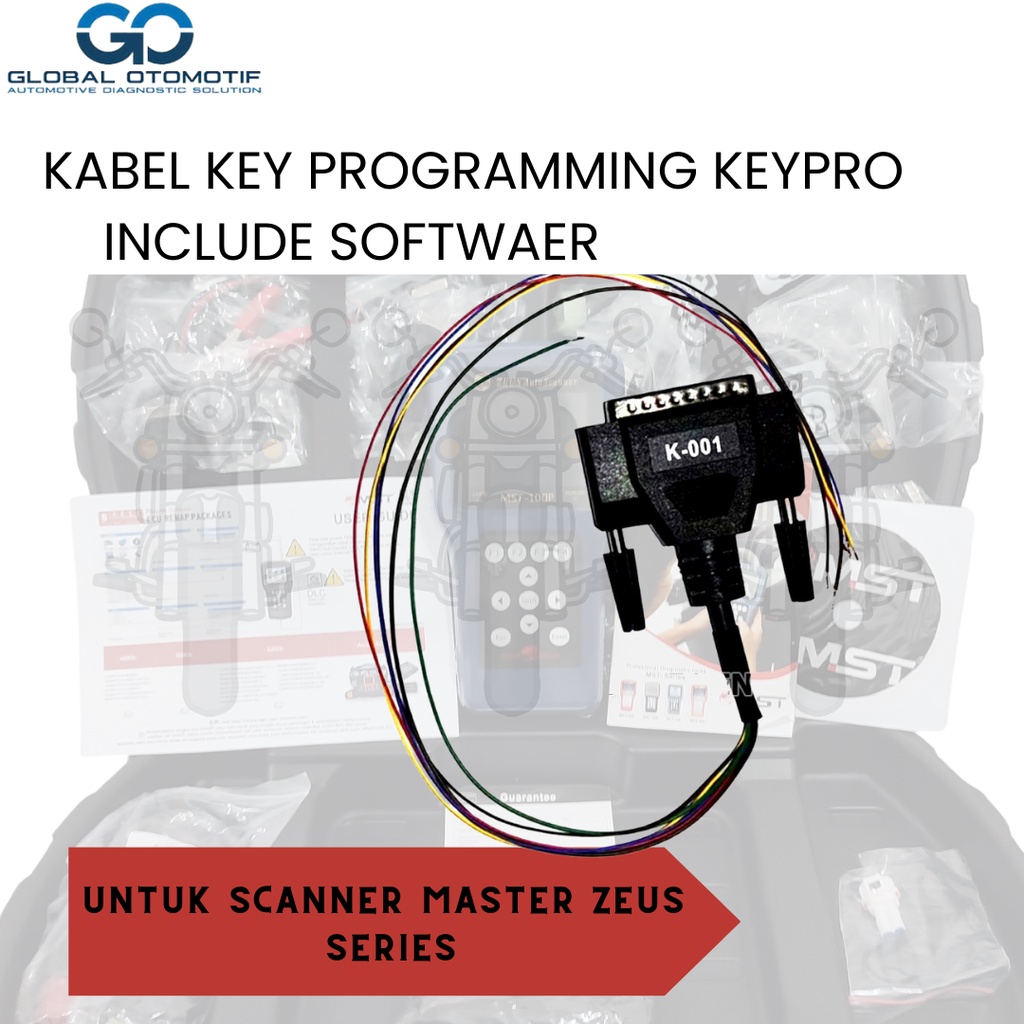 Jual Kabel Key Programming keypro Scanner Master Zeus MST-100P MST-400 Include Softwaer | Shopee ...