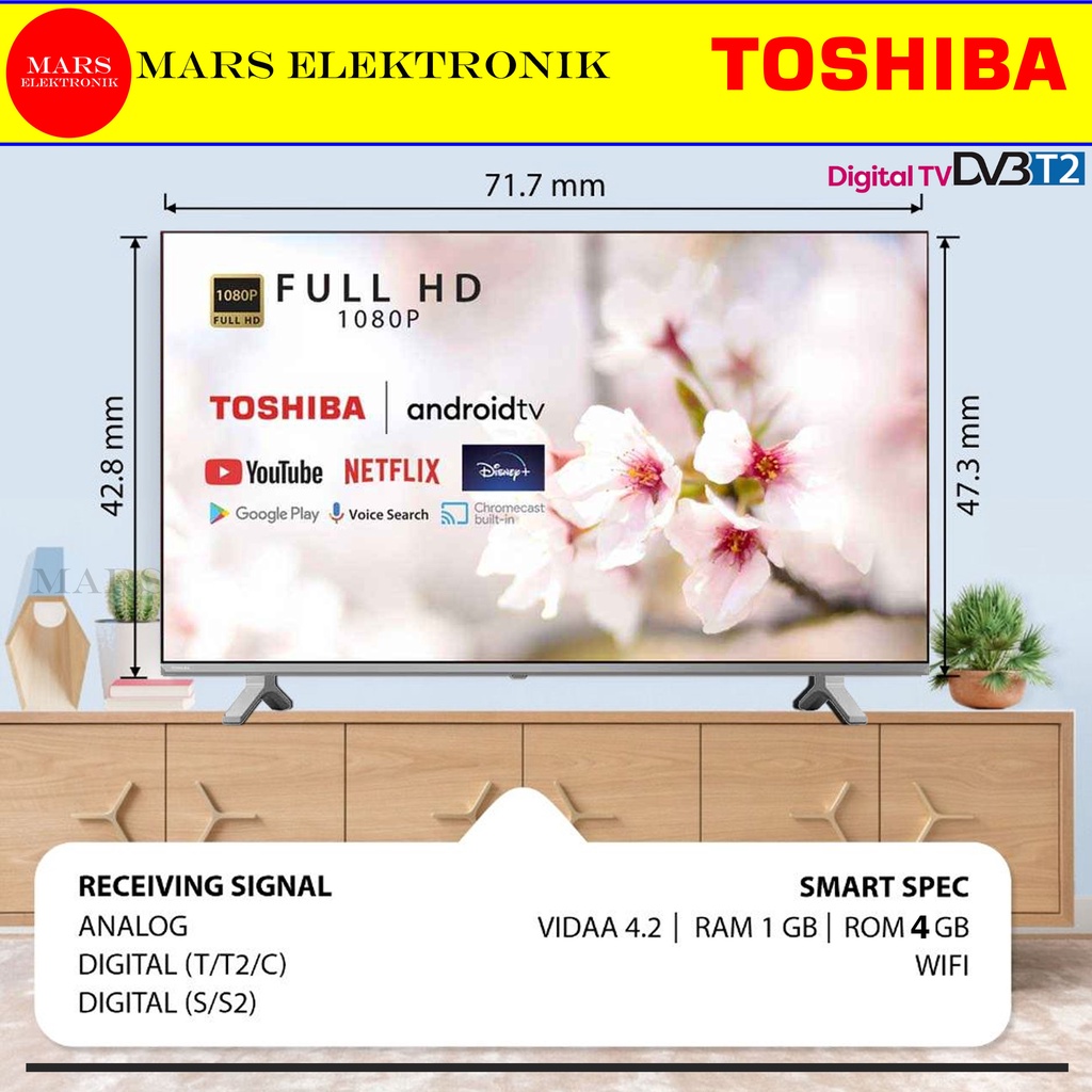Jual TV TOSHIBA SMART TV 32V31LP - 32 INCHI - EGZA Engine HG - READY | Shopee Indonesia