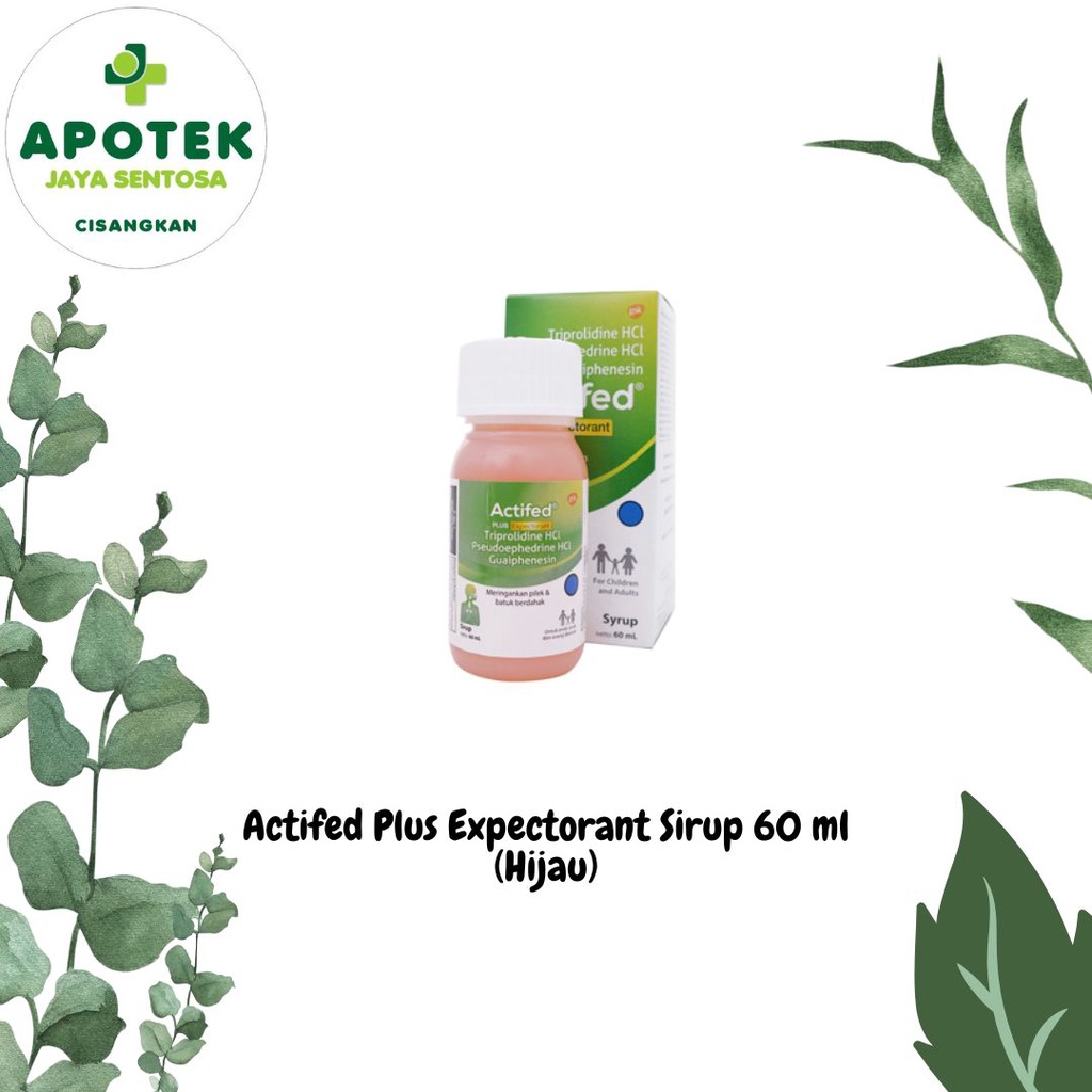Jual Actifed Plus Expectorant Sirup 60 ml (Hijau) | Shopee Indonesia