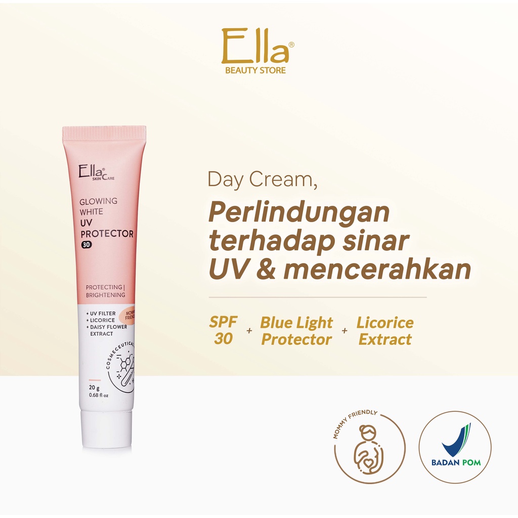 Jual Ella Skincare Glowing White UV Protector (Day Cream Daisy Believe ...