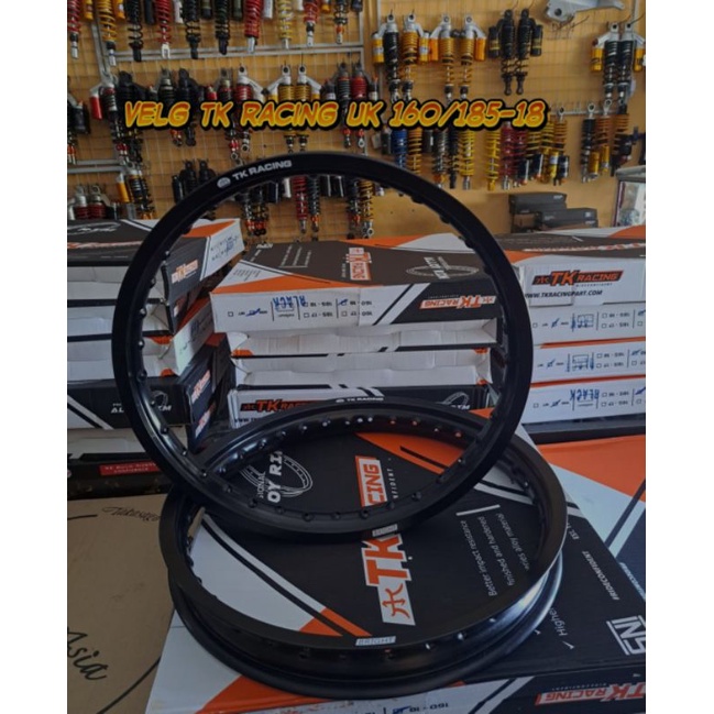 Jual velg velk veleg TK racing japan hitam blackgloss black gloss ...