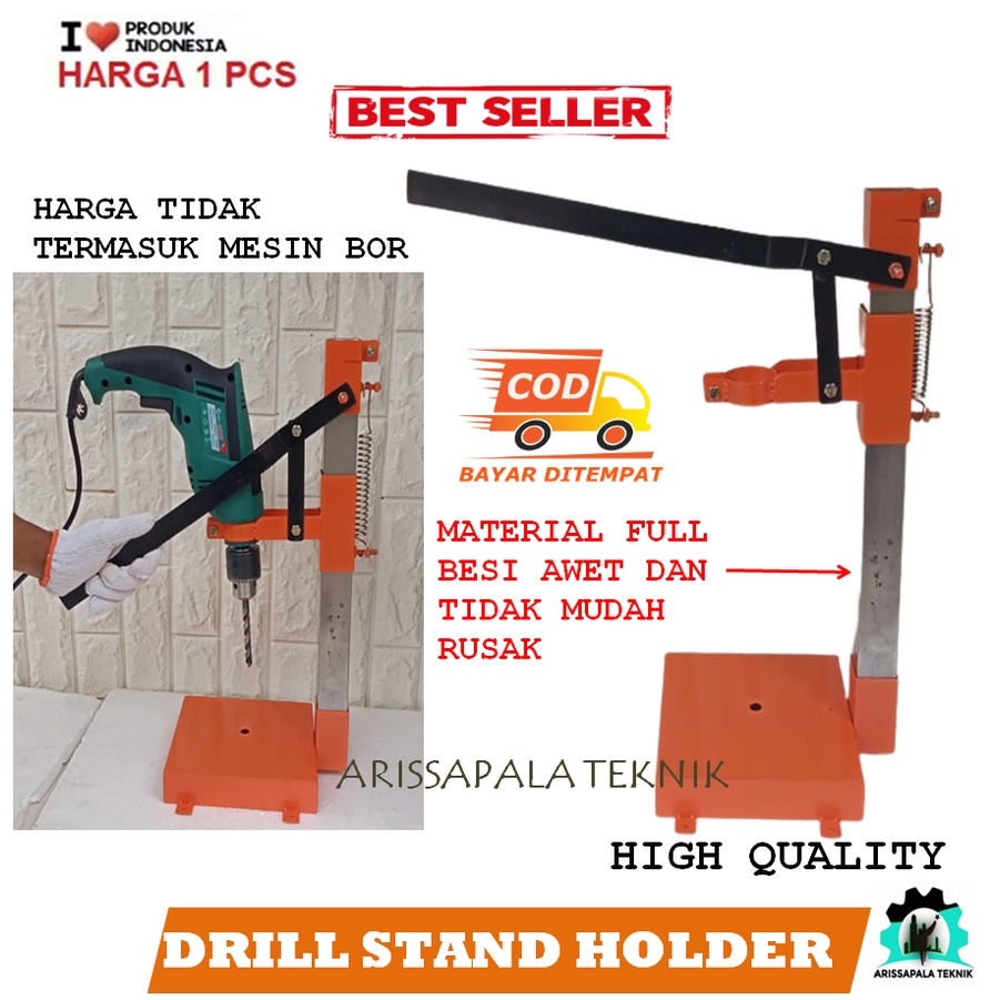 Jual Drill stand Dudukan Mesin Bor Tangan Menjadi Bor Duduk Pegangan ...