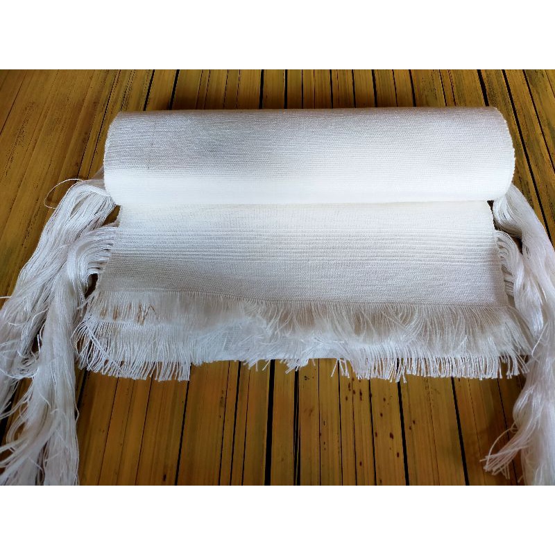 Jual Selendang atau syal tenun baduy warna putih polos ukuran sedang ...
