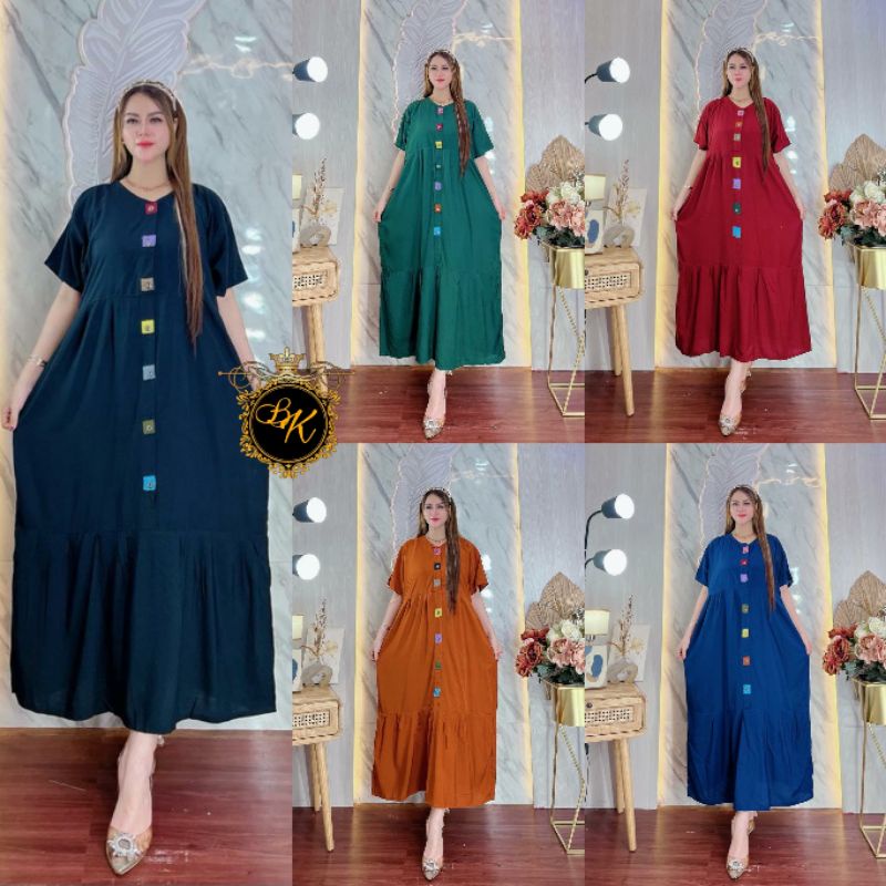 Jual TERBARU DASTER KANCING JUMBO LD 130 & LD 140 | DRESS PERMEN JUMBO ...