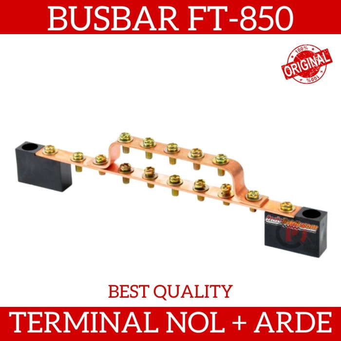 Jual FT-850 Busbar Arde Terminal Nol + Arde Ground Set Untuk Panel ...