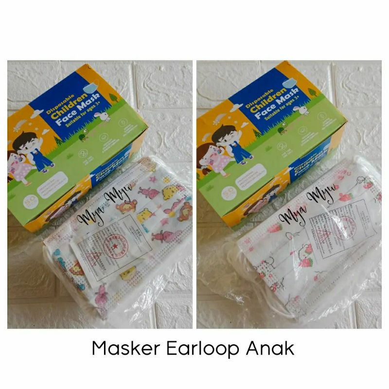 Jual MASKER ANAK KARAKTER 3 PLY ISI 10 PCS | Shopee Indonesia