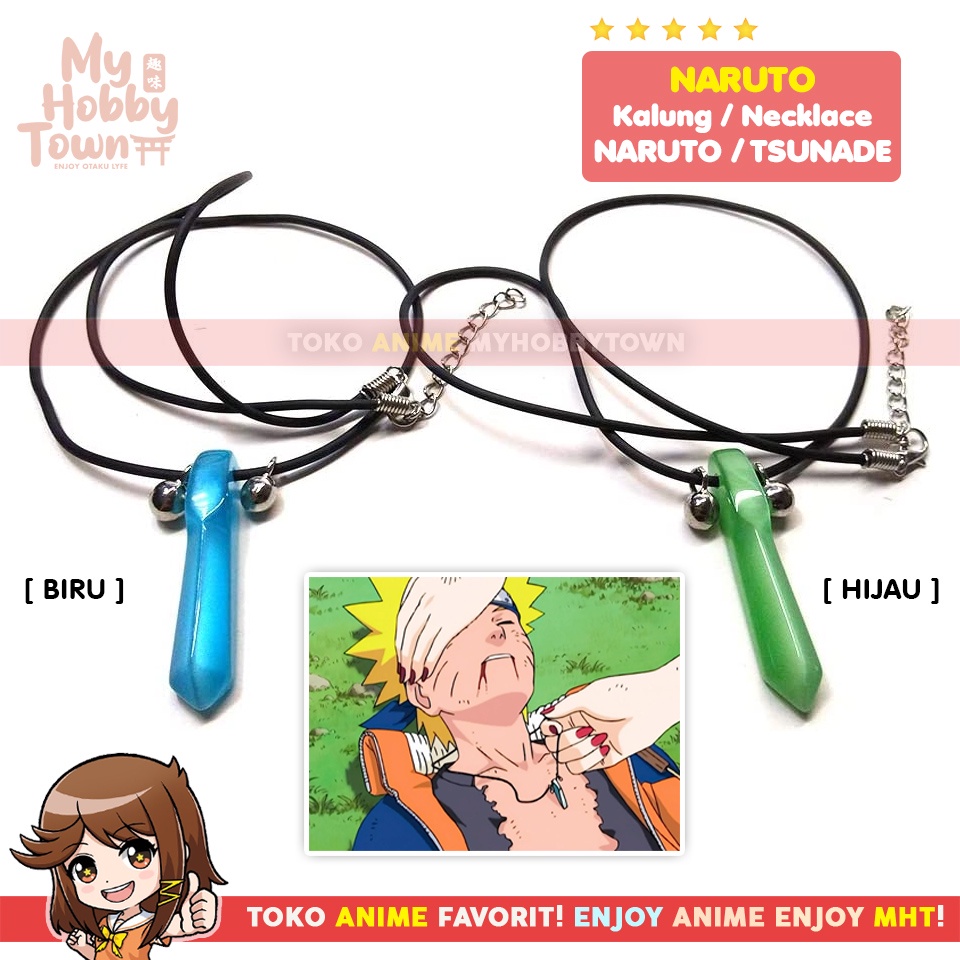 Jual Kalung Naruto Tsunade Biru / Hijau Cosplay | Shopee Indonesia