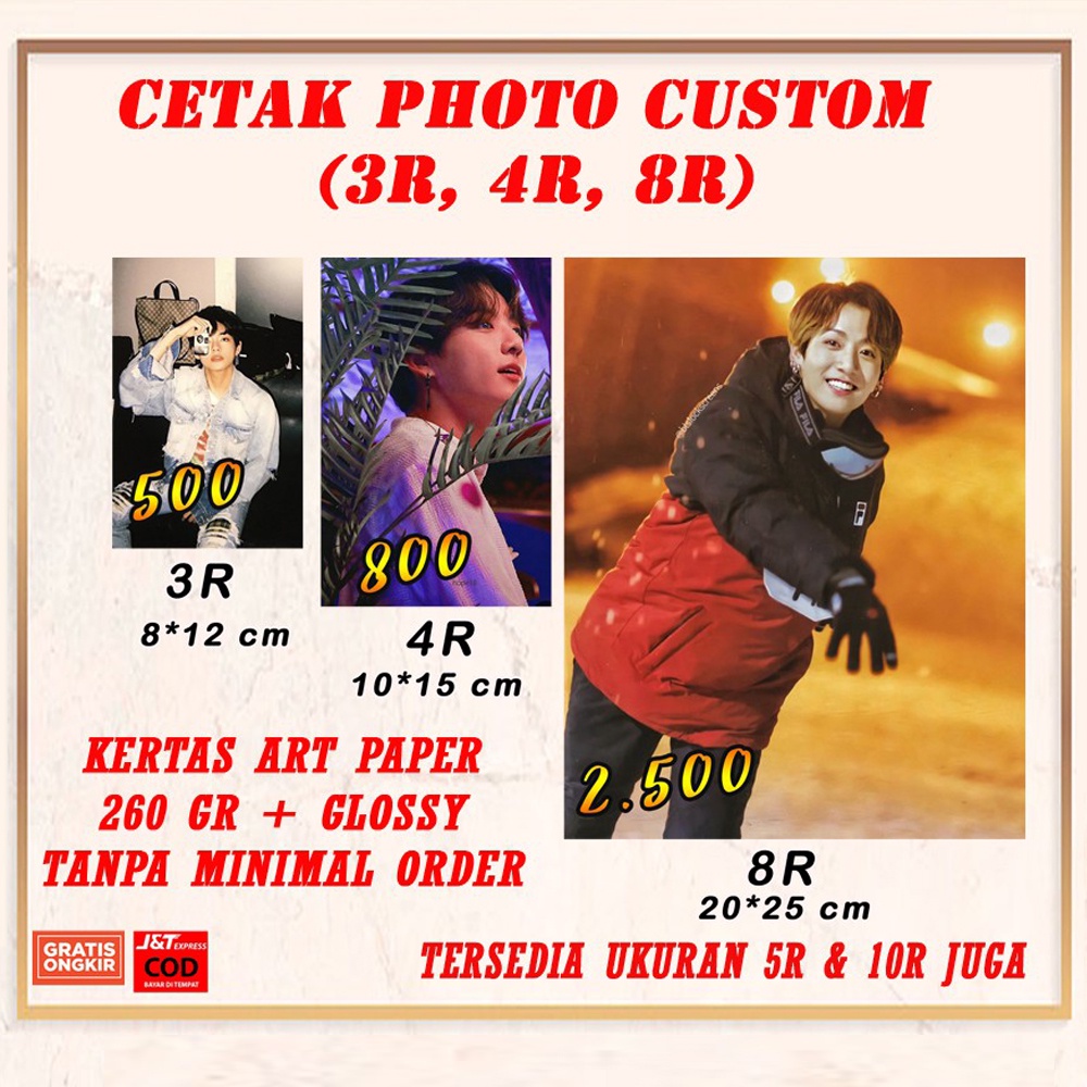 Jual CETAK FOTO 3R 4R 5R 10R 8R KERTAS ART PAPER 260 GR ANTI AIR LUNTUR MURAH | Shopee Indonesia