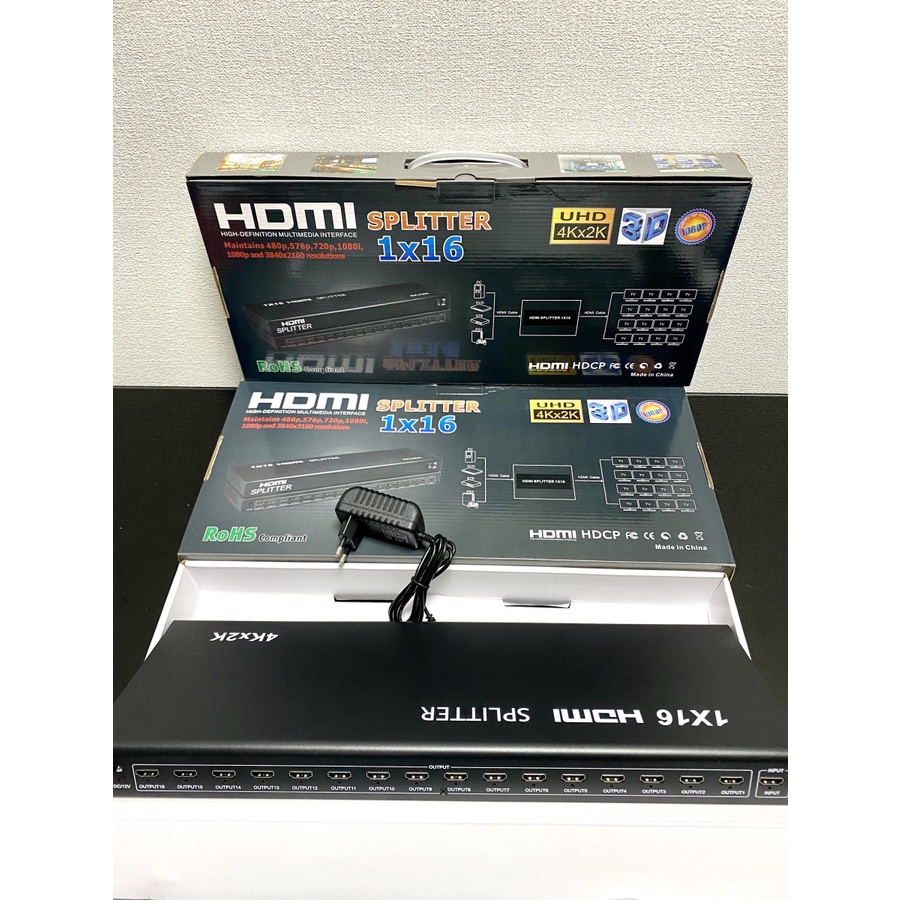 Jual HDMI SPLITTER 16 port / HDMI Splitter 16port 1080p full HD 1-16 ...