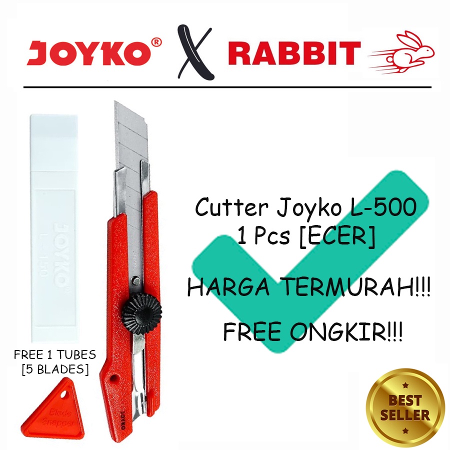 Jual Cutter Joyko / Pemotong Joyko L-500 [FREE REFILL 1 TUBES] | Shopee ...