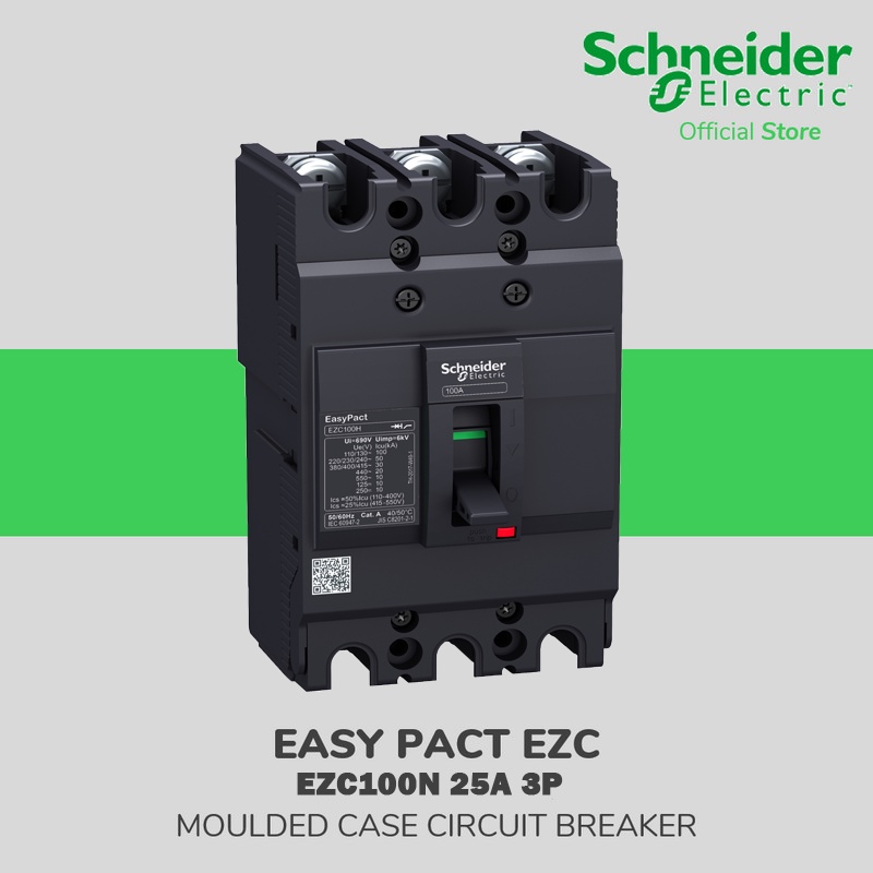 Jual SCHNEIDER MCCB EZC100N 3P 25A EZC100N3025 | Shopee Indonesia