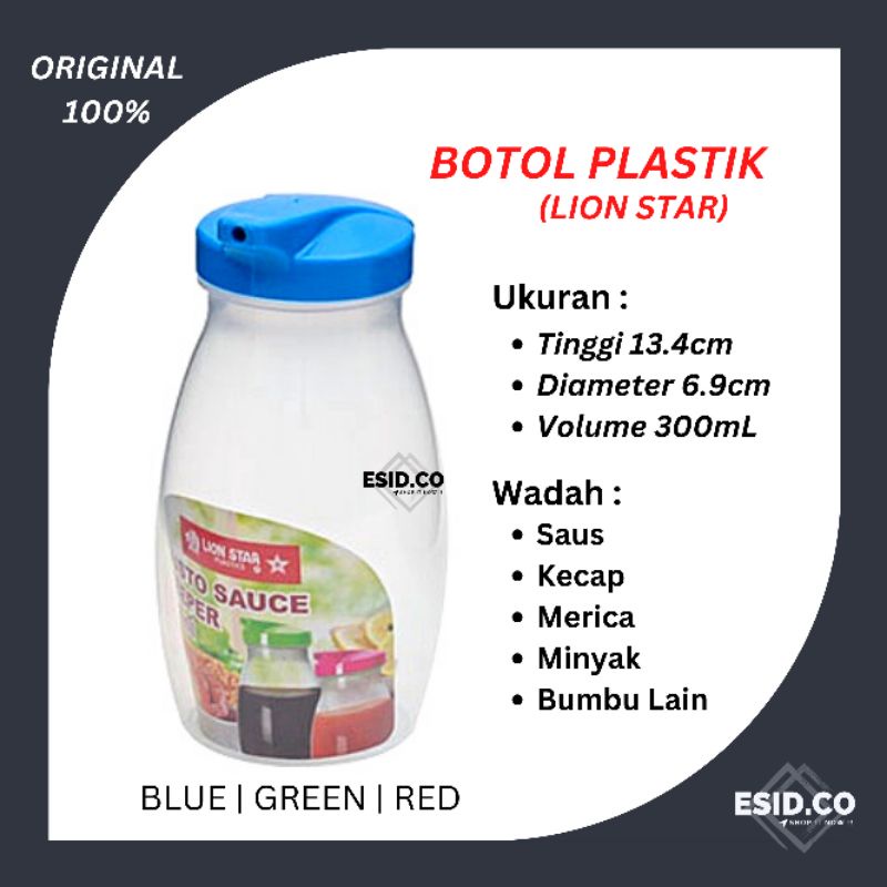 Jual Lion Star Botol Plastik Wadah Kecap Saus Sambal Merica Aneka Bumbu ...