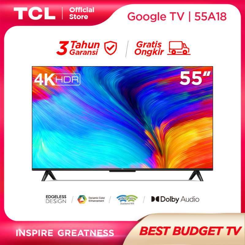 Jual TCL LED Android TV 55 UHD 4K Ultra HD Bezeless Smart Google TV ...