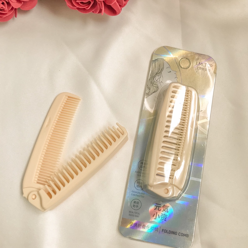 Jual Sisir Lipat Praktis 2in1 / Sisir Lipat PREMIUM / Sisir Saku ...