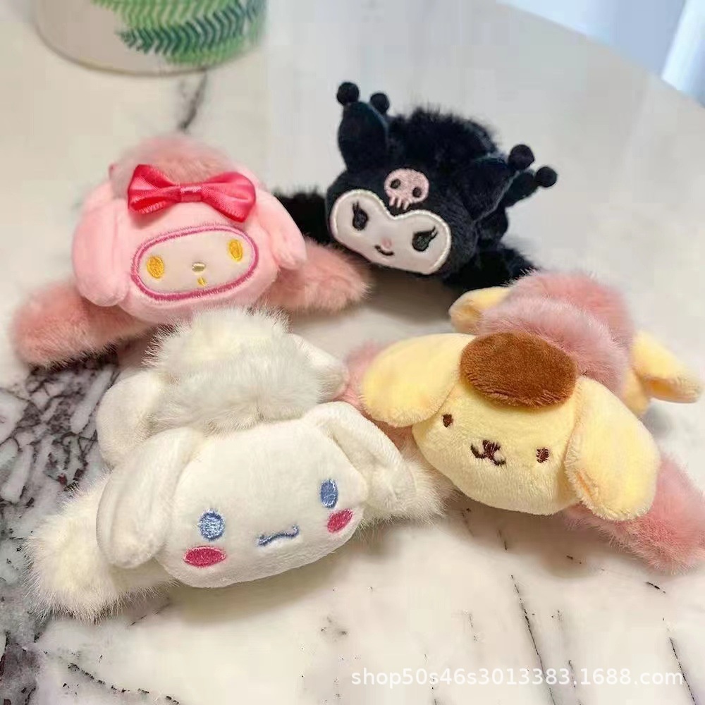 Jual SANRIO JEPIT RAMBUT BESAR 2 SISI BONEKA CINNAMOROLL/ KUROMI ...
