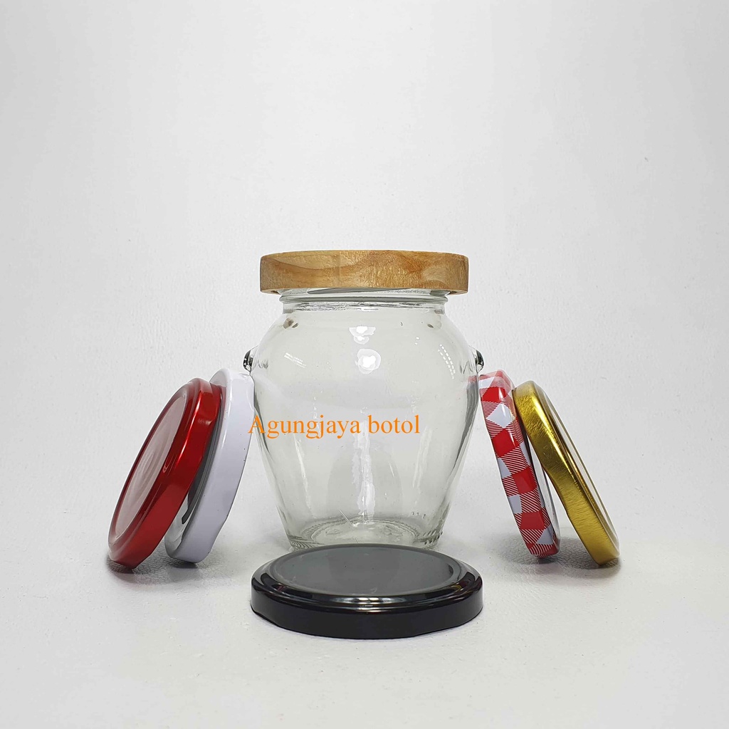 Jual Jar Kaca 280 Ml Kuping Clear / Jar Kaca / Toples Kaca / Jar Madu ...