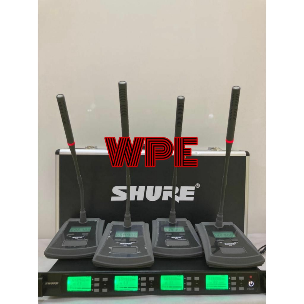 Jual mic wireless shure sh4 mic meja/conference shure sh 4 | Shopee ...
