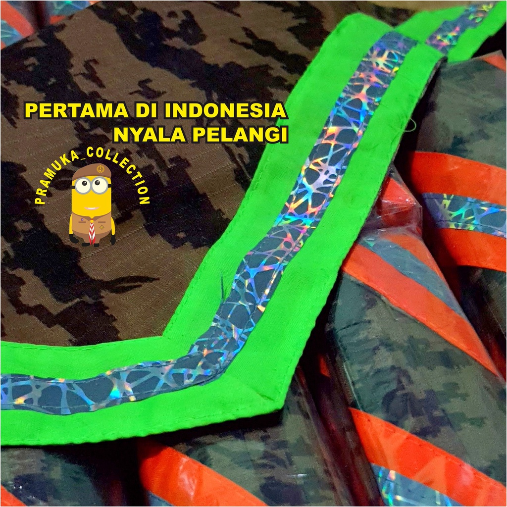 Jual Scraf Loreng Screp Scraft Pramuka nyala Pelangi Warna Warni ...