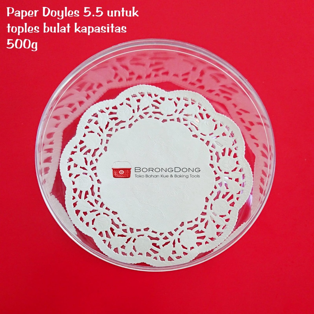 Jual Paper Doyleys Bulat 5.5" (Alas Toples Bulat 500gr) & 4.5" (Alas ...