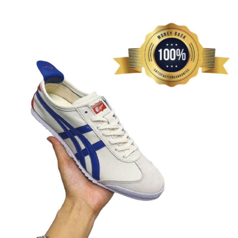 Jual Sepatu Onitsuka Tiger Mexico 66 Japan Nippon Made White Blue X Red ORIGINAL | Shopee Indonesia