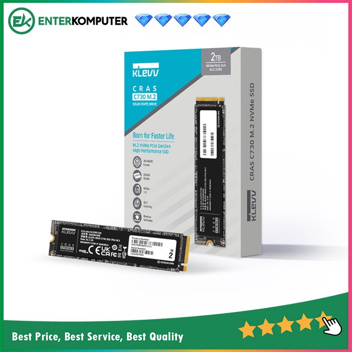 Jual KLEVV SSD CRAS C730 2TB M.2 2280 NVMe PCle Gen3 x4 / SSD M.2 2TB ...
