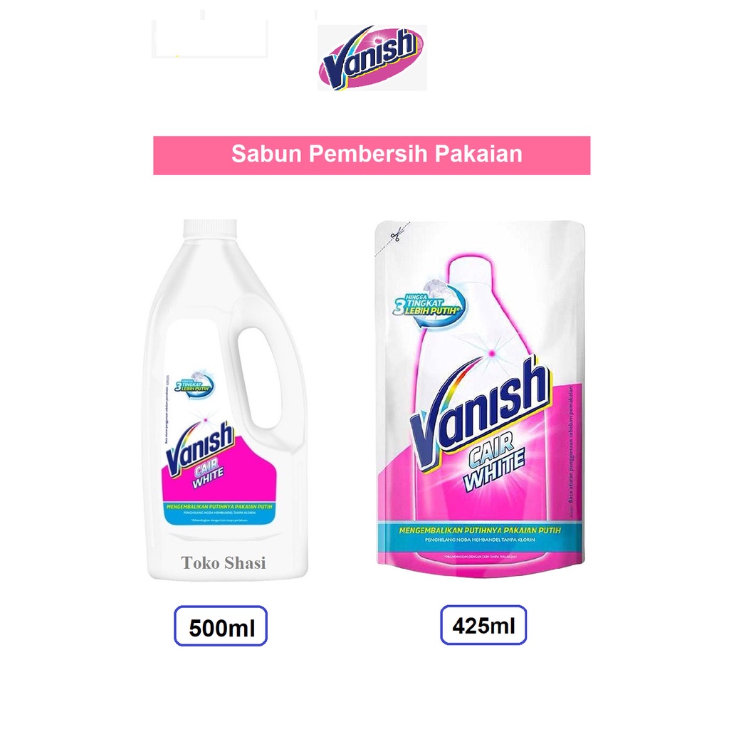Jual VANISH Cair White Liquid Botol Penghilang Noda Pakaian Putih ...