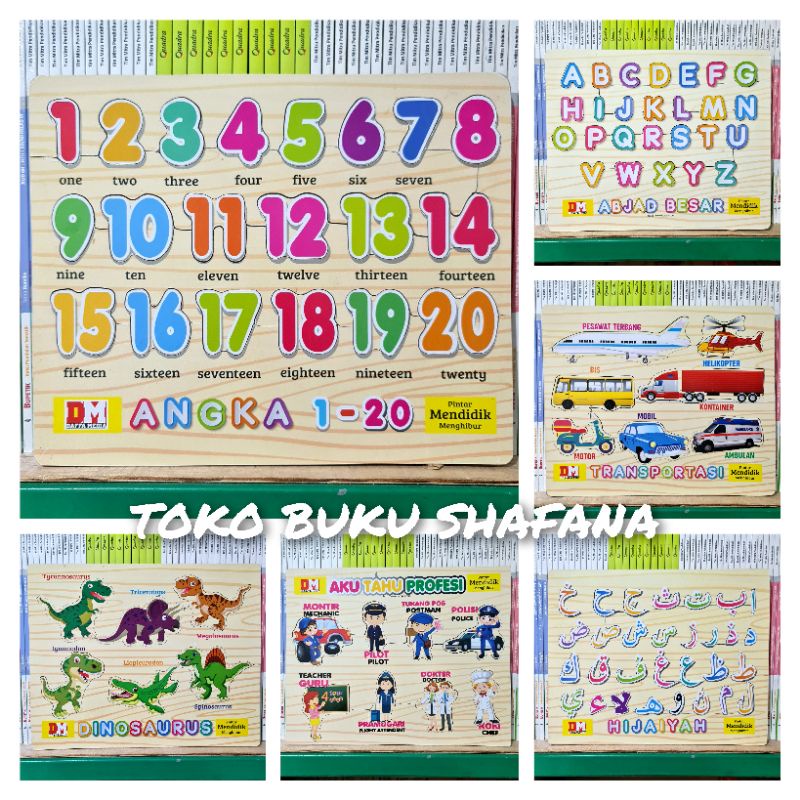 Jual PUZZLE / PUZLE / PAZEL KAYU - MAINAN EDUKASI ANAK ANGKA HURUF BUAH ...