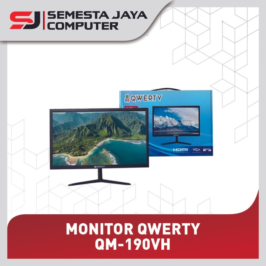 Jual Monitor QWERTY 19 inch QM-190VH | LED 19 Inch HDMI VGA HD | Shopee ...