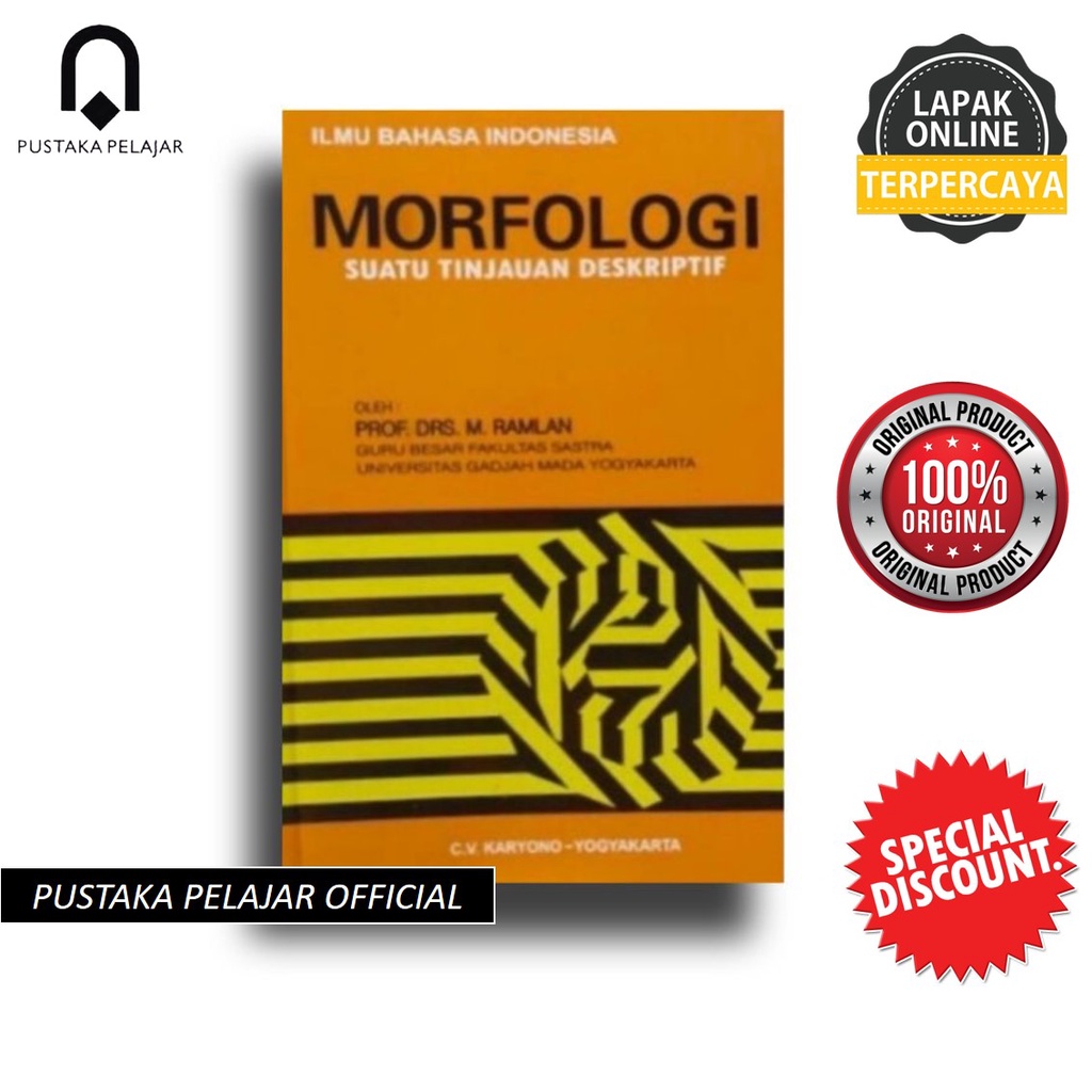 Jual BUKU ORI ILMU BAHASA INDONESIA MORFOLOGI - M. RAMLAN - CV KARYONO ...