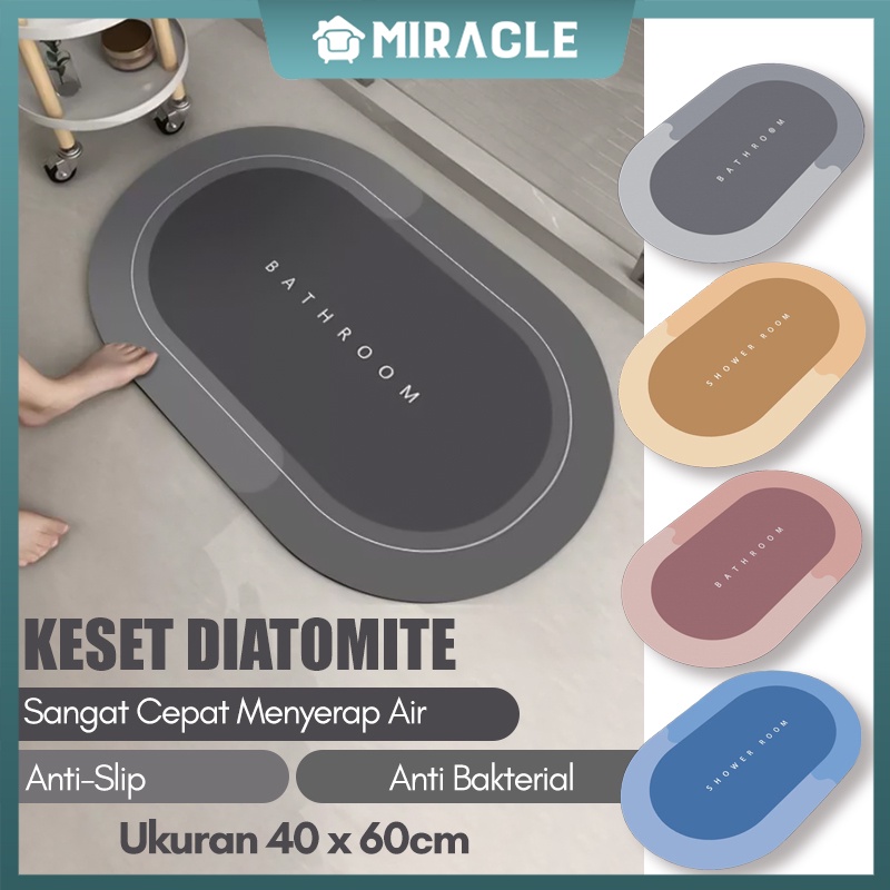 Jual Miracle Keset Diatomite Bundar Keset Kaki Anti Bau Nyerap Air Anti ...