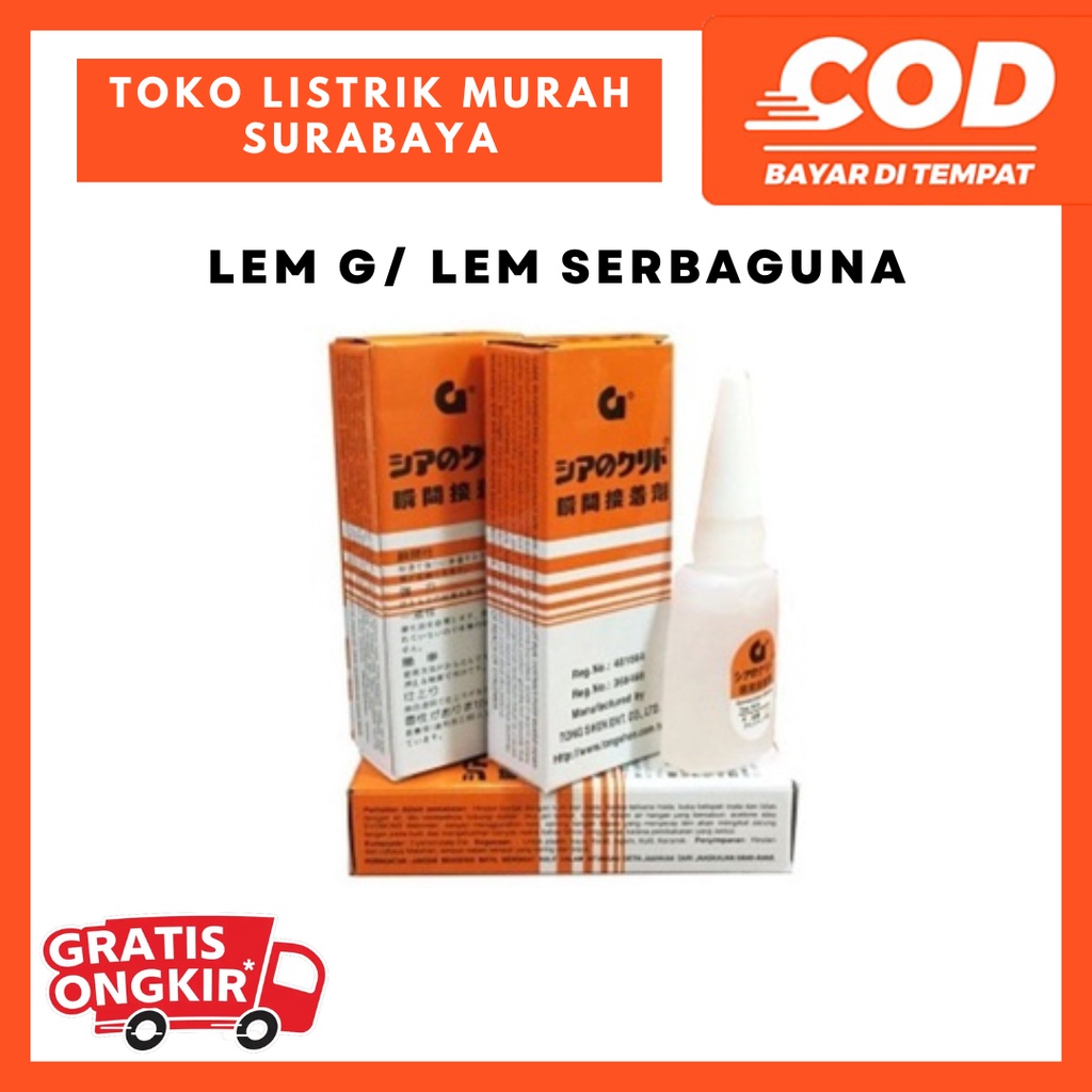 Jual LEM G Korea isi full / Lem Serbaguna glue | Shopee Indonesia
