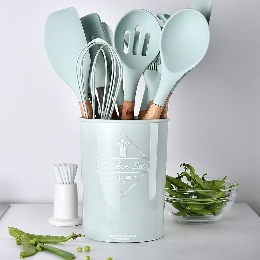 Jual ֍ GLANYOMI Set Spatula Sutil Alat Masak Dapur Cooking Tools ...