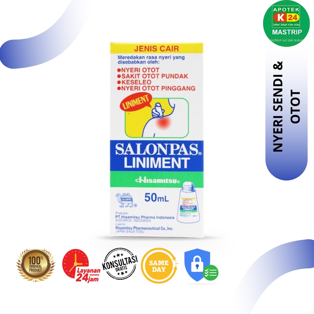 Jual Salonpas Liniment Cair / Nyeri Otot Sendi Terkilir Punggung Pegal ...