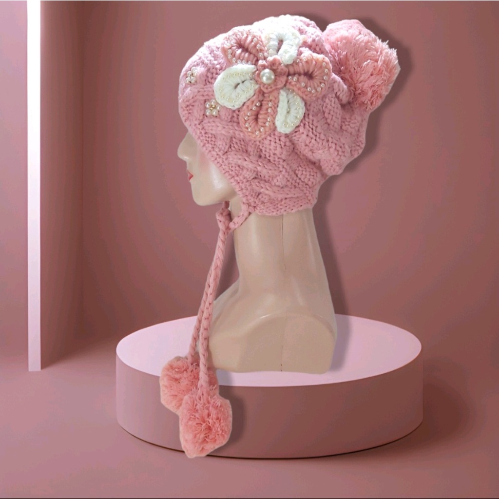 Jual BEANIES Topi Rajut Wol Musim Dingin Musim Semi Wanita Ada Warna ...