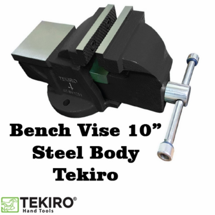 Jual TEKIRO Bench Vise Steel / Catok Meja / Ragum 10" 10in 10 in 10 ...