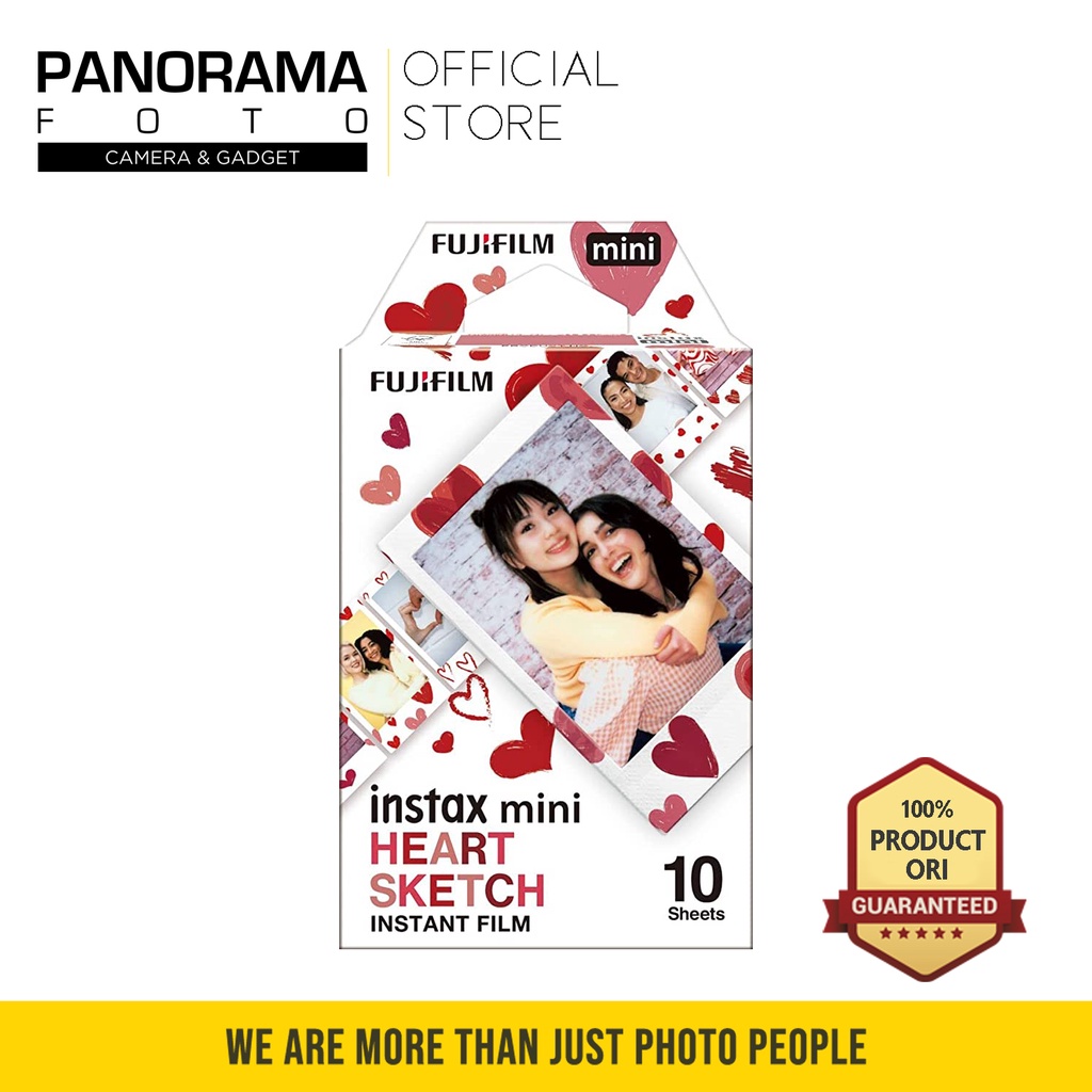 Jual Fujifilm Instax Mini Paper Heart Sketch | Shopee Indonesia