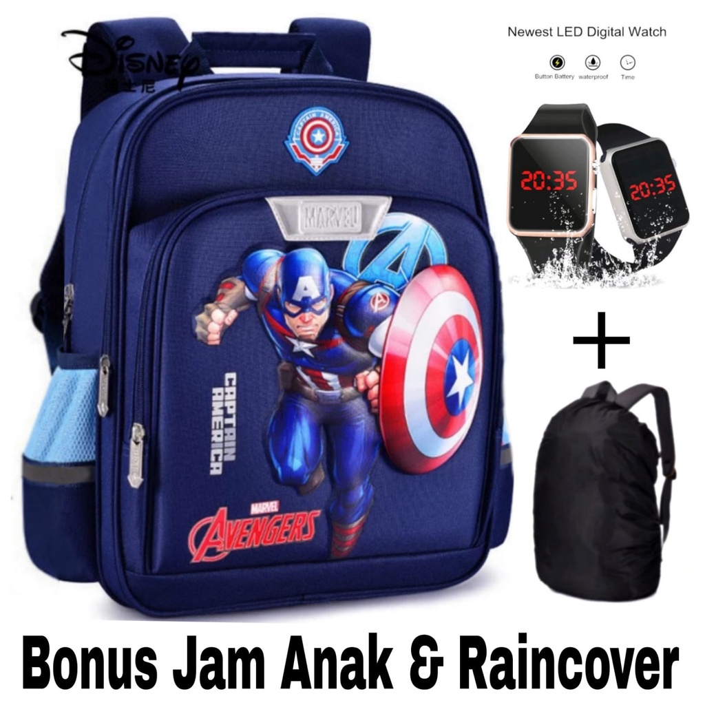 Jual tas anak laki (bonus jam dam raincover ) - tas sekolah anak sd cowok - tas ransel anak ...