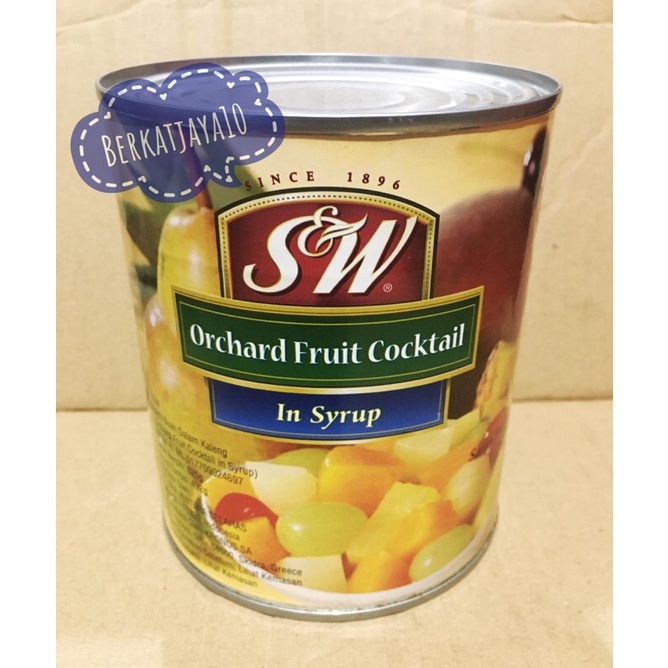 Jual SW Orchard Fruit Cocktail in Syrup 825gr Buah Kaleng Campur S&W ...