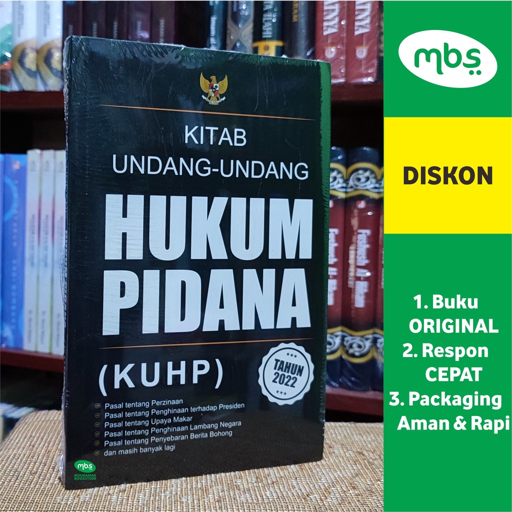 Jual BUKU KITAB UNDANG-UNDANG HUKUM PIDANA (KUHP) | Shopee Indonesia