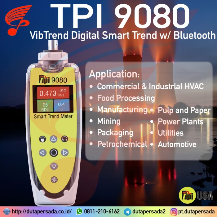 Jual Pengukur Tpi 9080 Vibtrend Handheld Digital Smart Vibration Meter ...