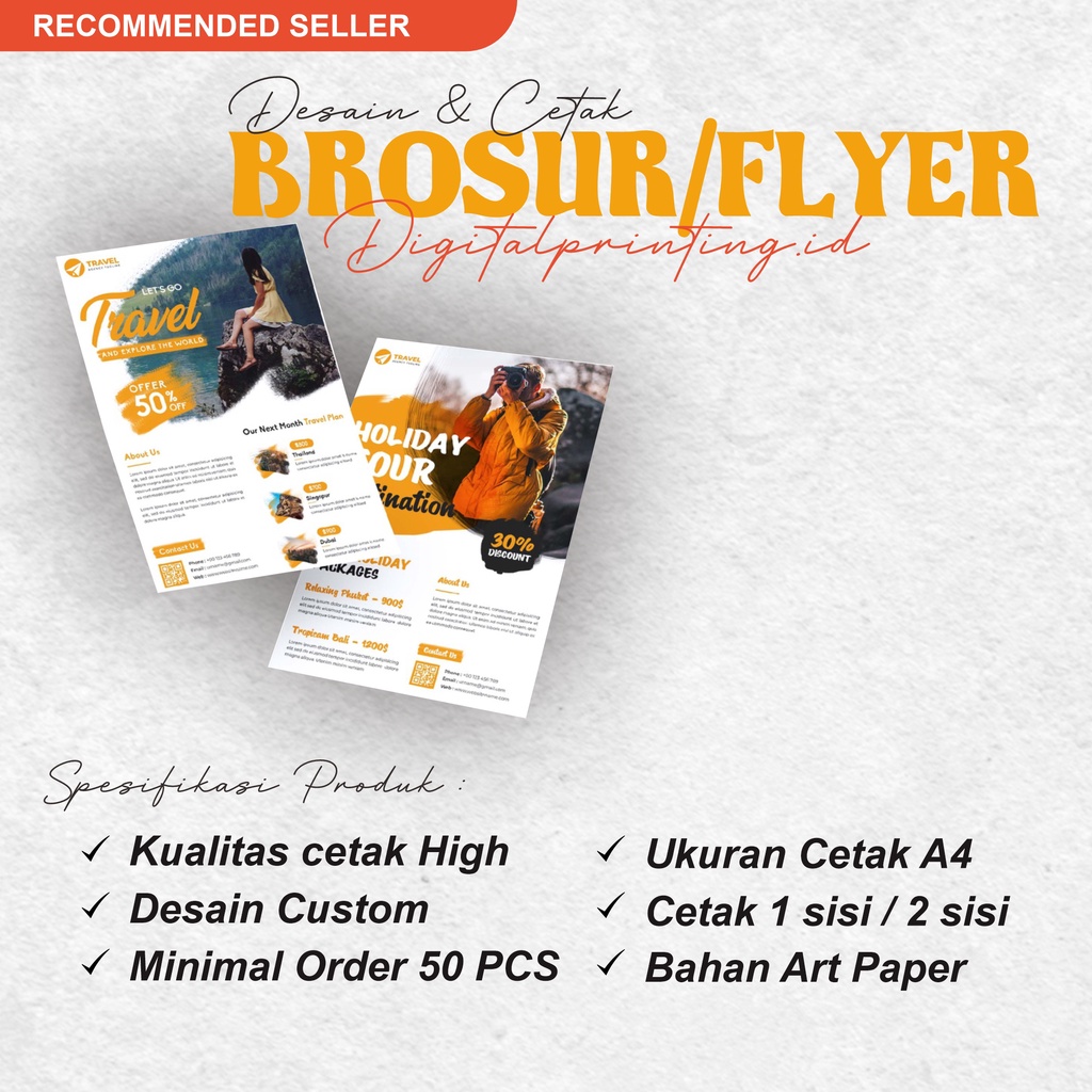 Jual Jasa Cetak Brosur Flyer A4 Murah Custom | Shopee Indonesia