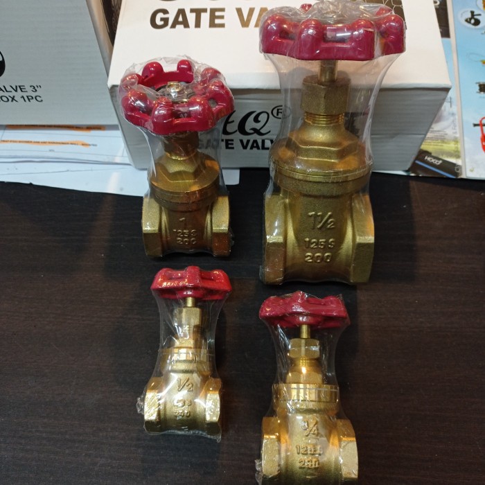 Jual GATE VALVE BRASS HQ 1 INCH | Shopee Indonesia