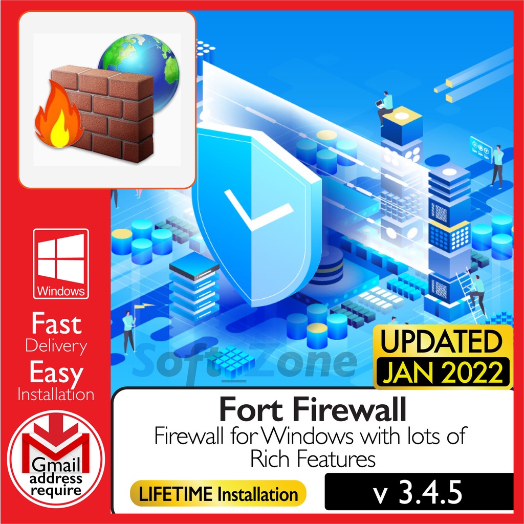 Jual Fort Firewall 3.4.5 - Firewall for Windows with lots of Rich Features [WINDOWS x64 ...