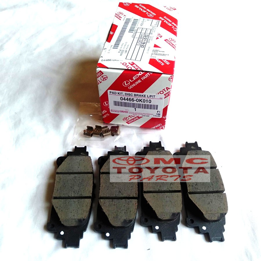 Jual Brake Pad Kampas Rem Belakang Toyota Fortuner Vrz 04466-0K010 ...
